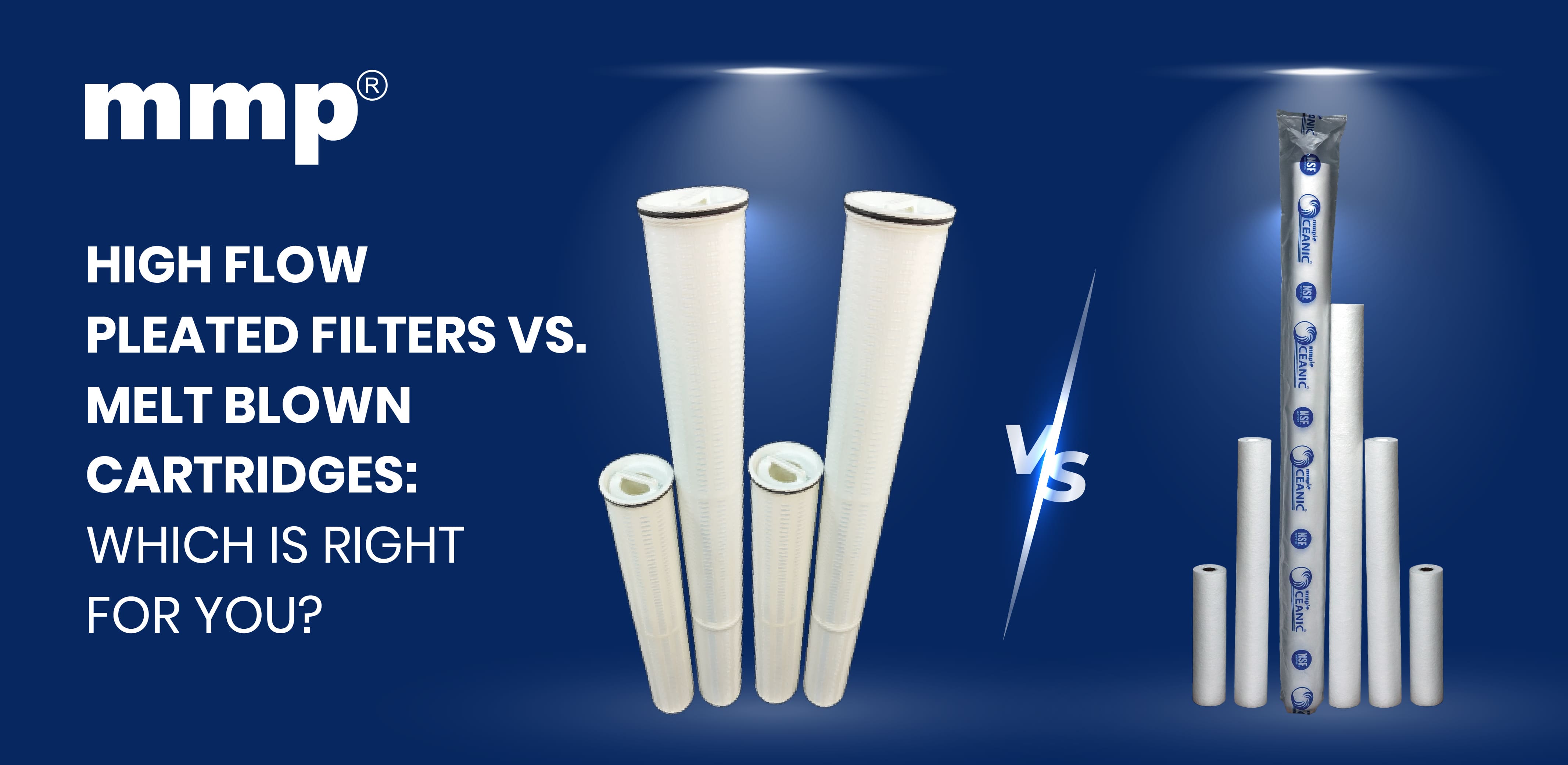 High Flow Pleated Filters vs. Melt Blown Cartridges